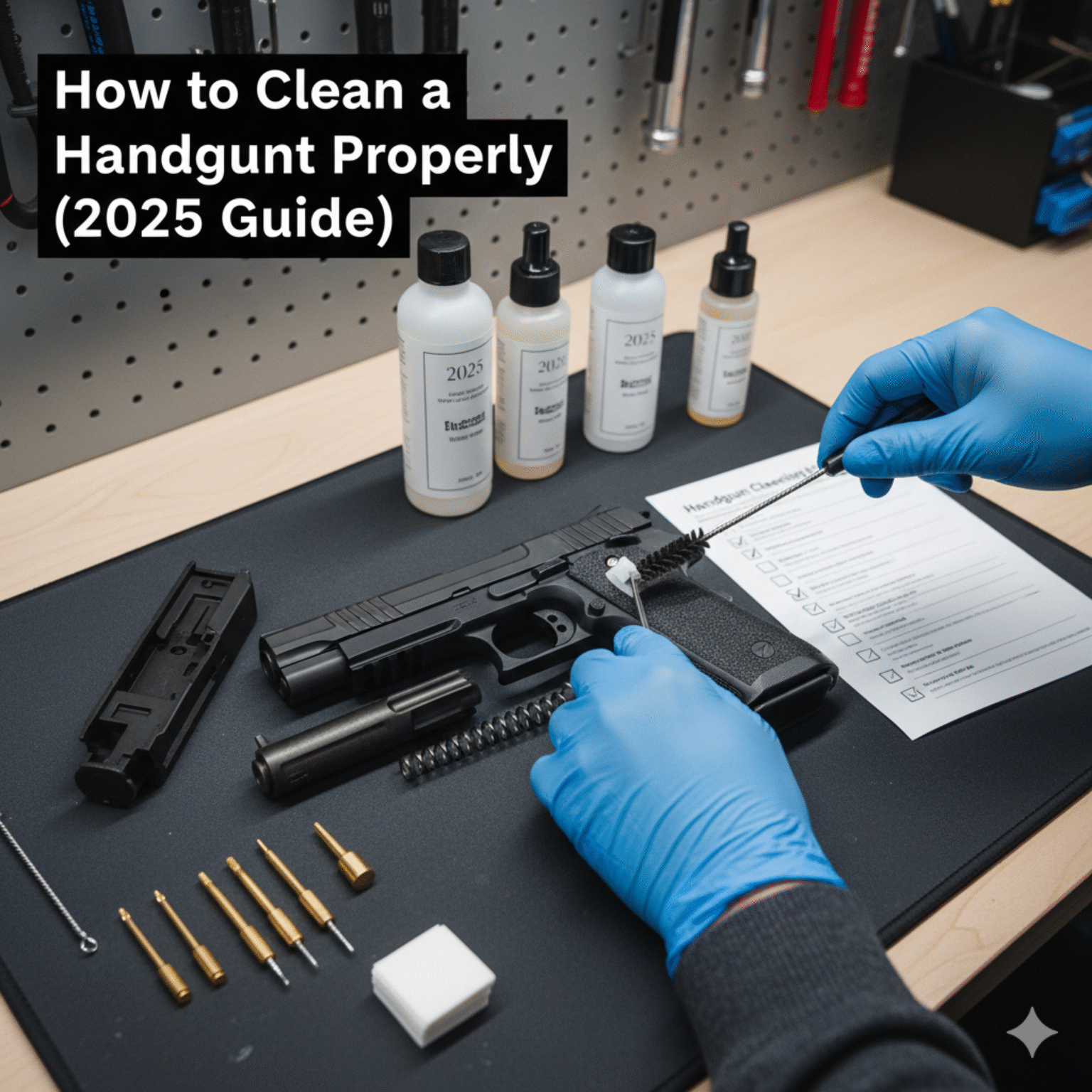 How to Clean a Handgun Properly (2025 Guide) - The Shooting Gears