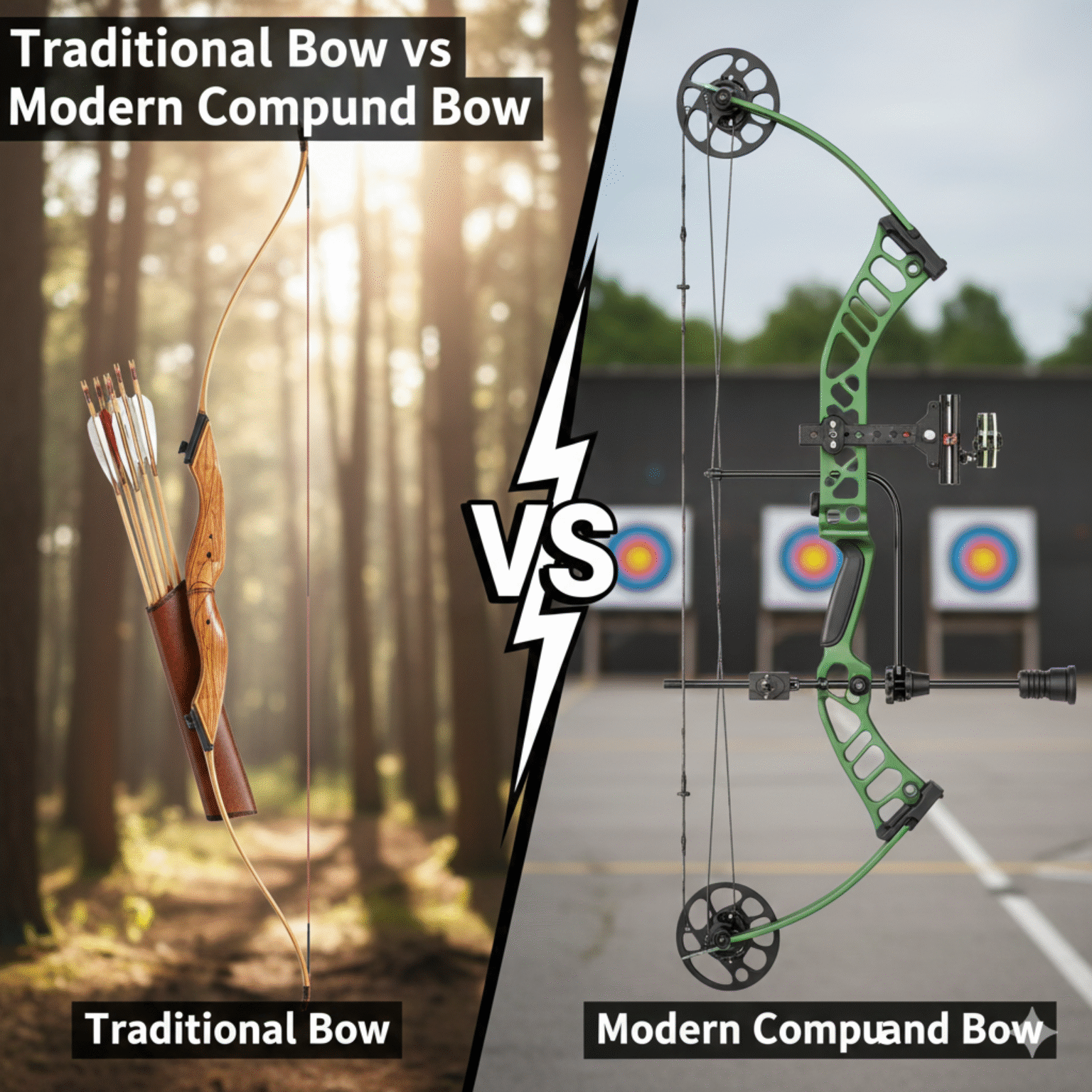 Traditional Bow vs Modern Compound Bow - The Shooting Gears