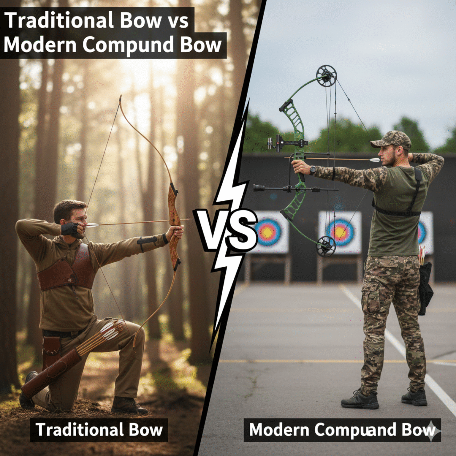 Traditional Bow vs Modern Compound Bow - The Shooting Gears